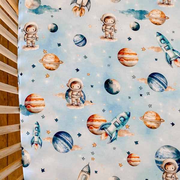 Space Rockets Bassinet Sheet / Change Mat Cover – Snuggly Jacks